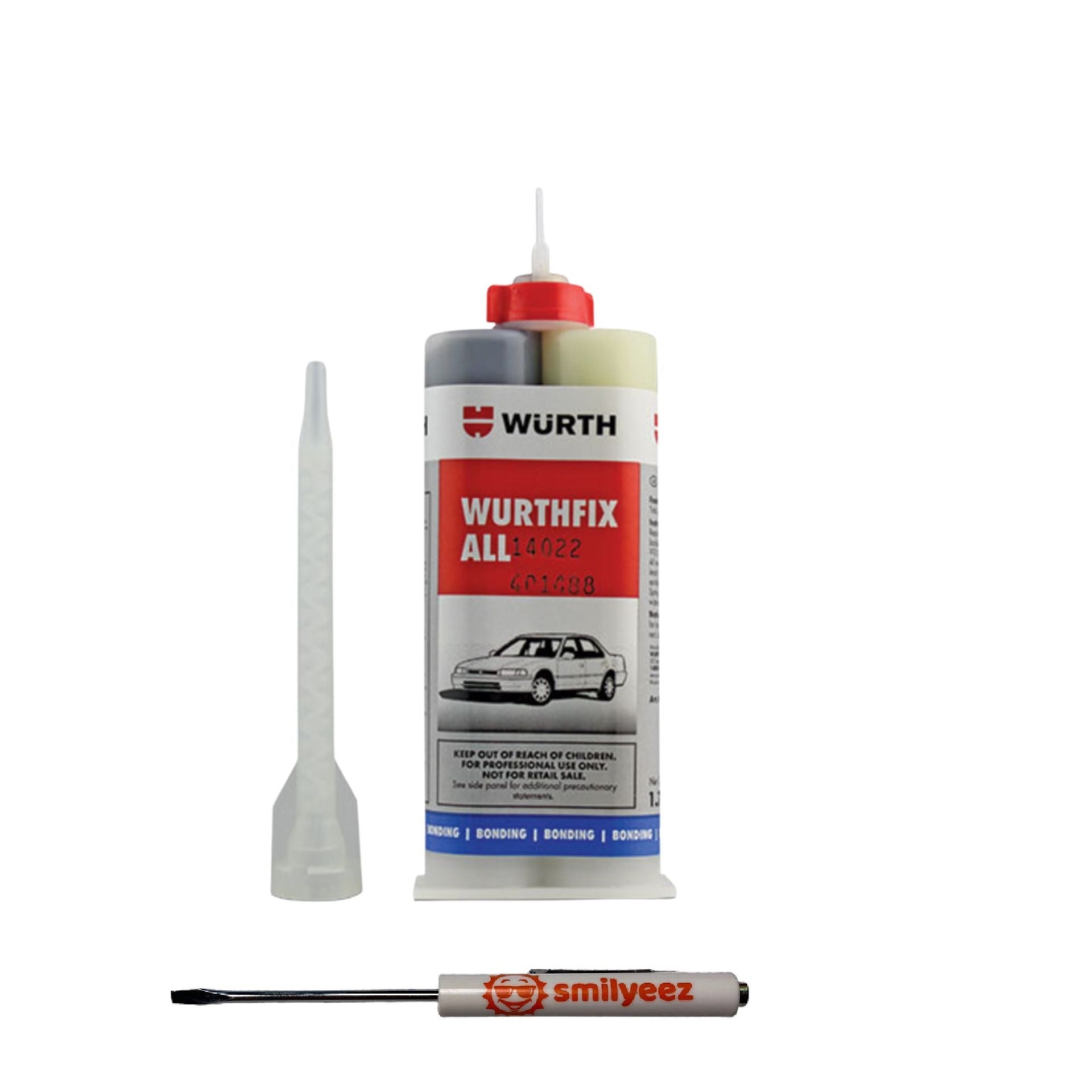 Wurth Fix All 2-Part Adhesive – 50 mL Cartridge with Smilyeez Pocket S
